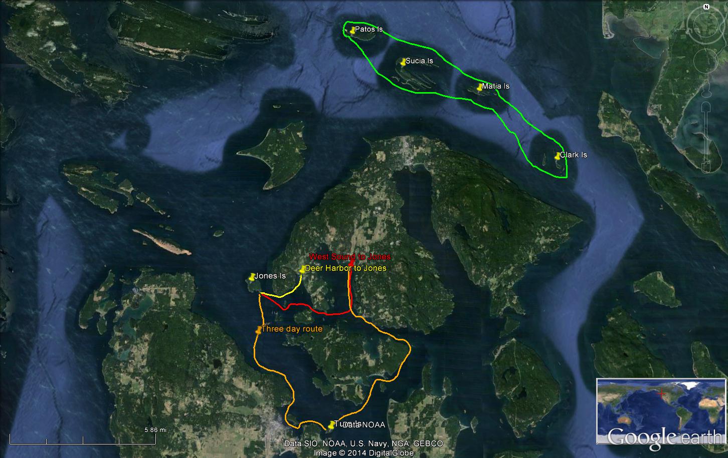 Orcas Kayaking Trip Routes | Orcas Outdoors